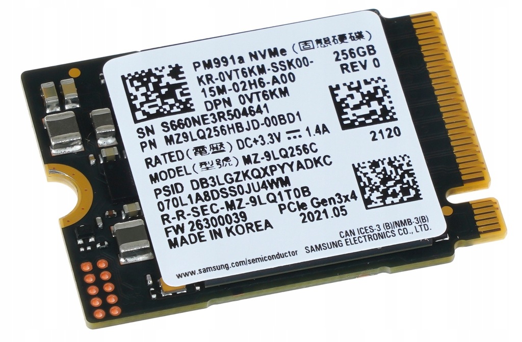 Купить Твердотельный накопитель SAMSUNG MZ-9LQ256C 256 ГБ M.2 NVME ...