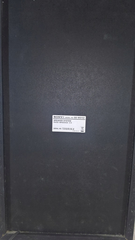 Купить Сабвуфер SONY SS-WS102 B2195: отзывы, фото и характеристики на ...