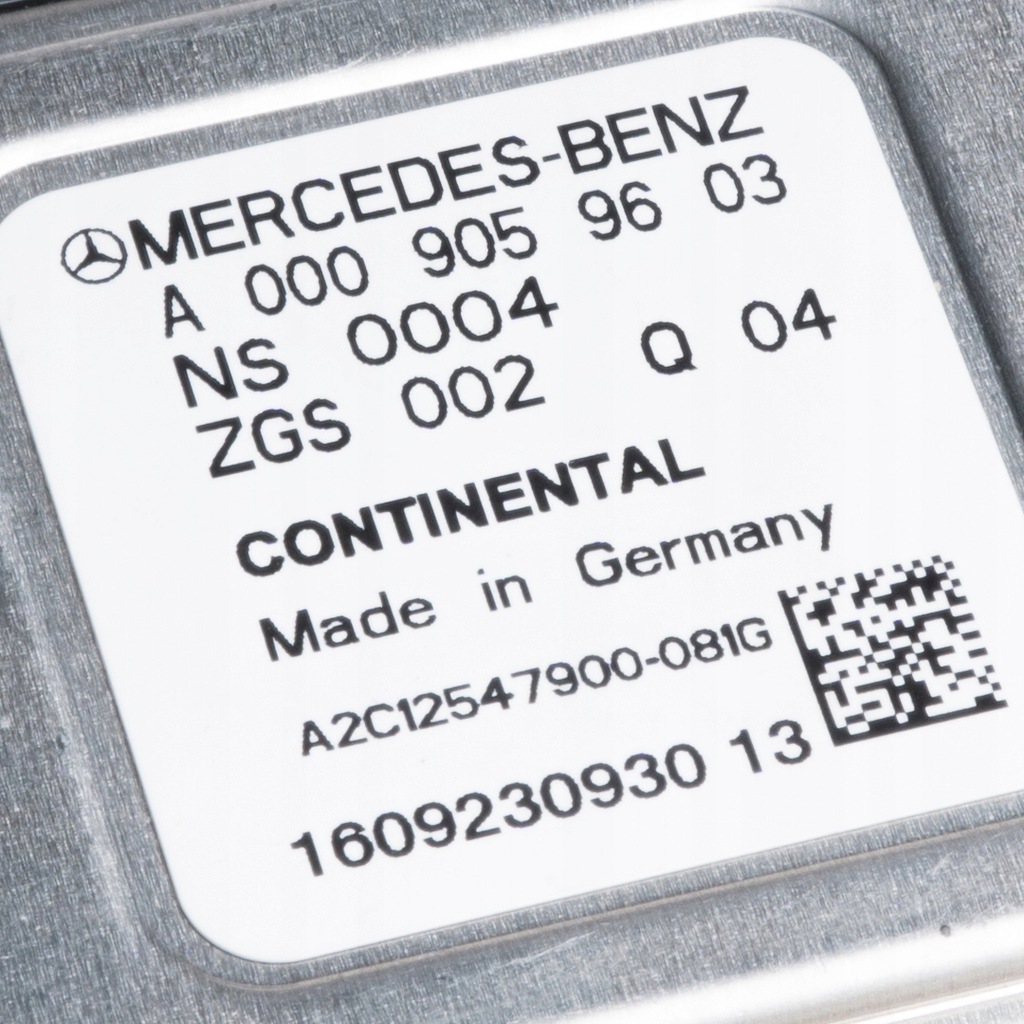 SONDA NOX CONTINENTAL A0009059603 DO MERCEDES - 8994134827 - oficjalne ...