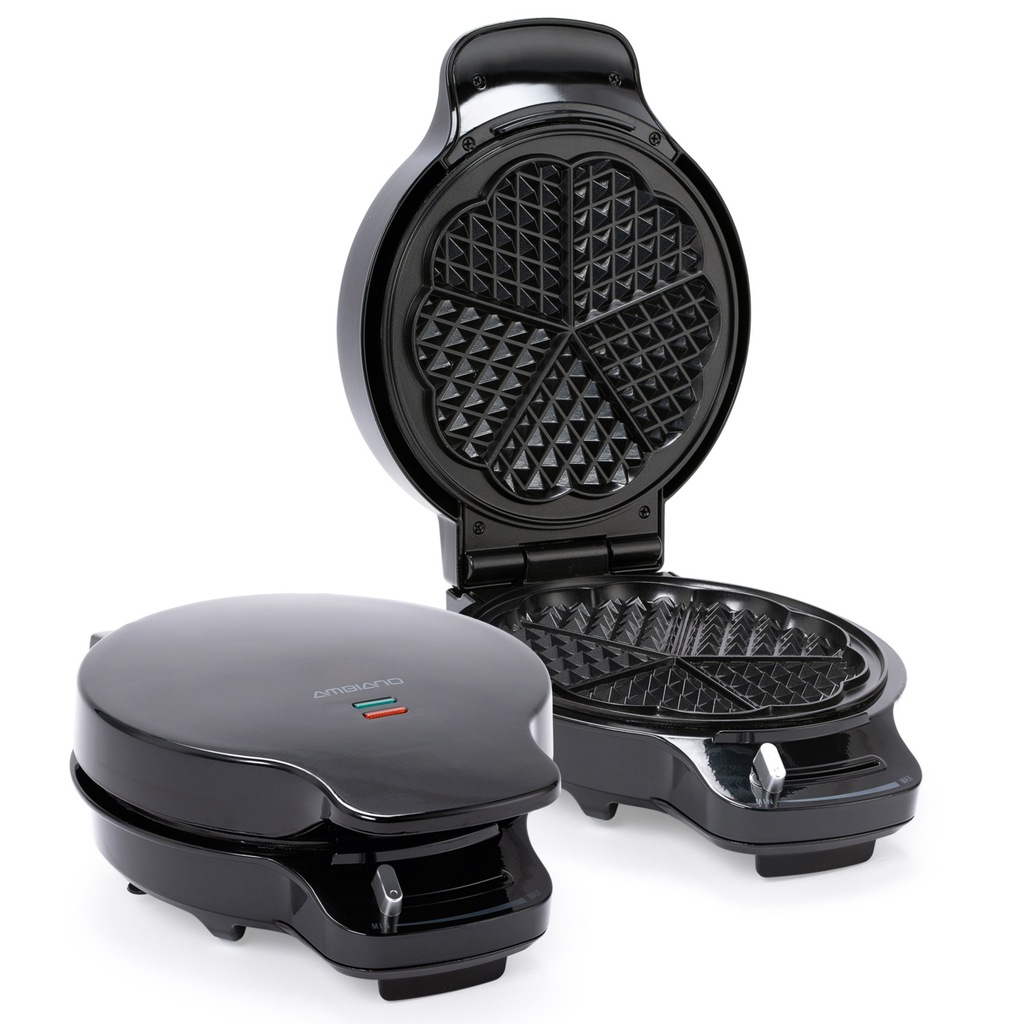 GOFROWNICA AMBIANO SERCA 1200W MOCNA CZARNA PUSZYSTE CHRUPIĄCE GOFRY ...