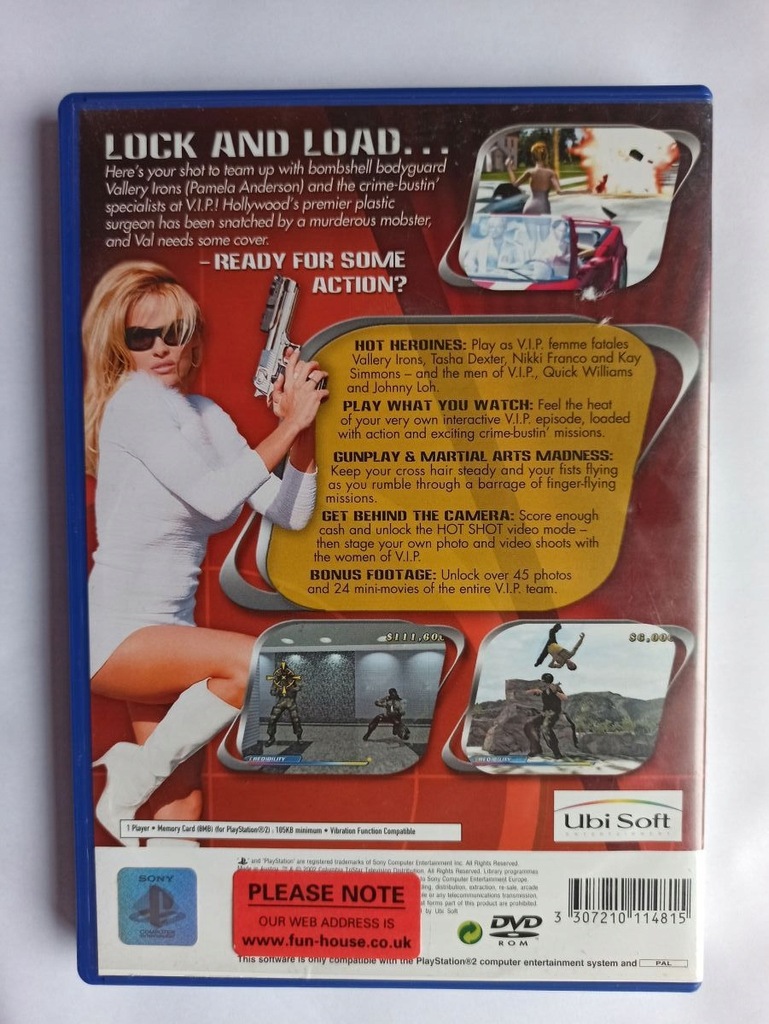 VIP PAMELA ANDERSON as Valery Irons V.I.P. PS2 - 11489349651 ...