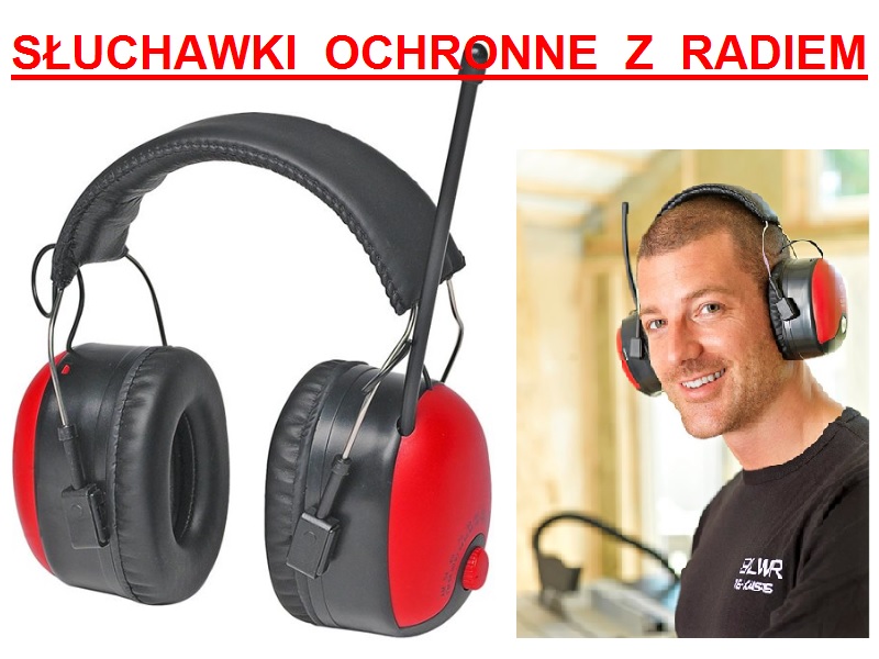 SŁUCHAWKI OCHRONNE Z RADIEM NAUSZNIKI OCHRONA USZU - 8400412005 - oficjalne archiwum Allegro