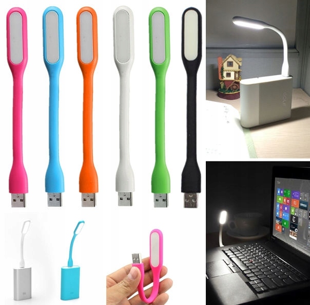 Lampka LED na USB elastyczna do LAPTOPA domu BIAŁA - 5894810216 - oficjalne archiwum Allegro