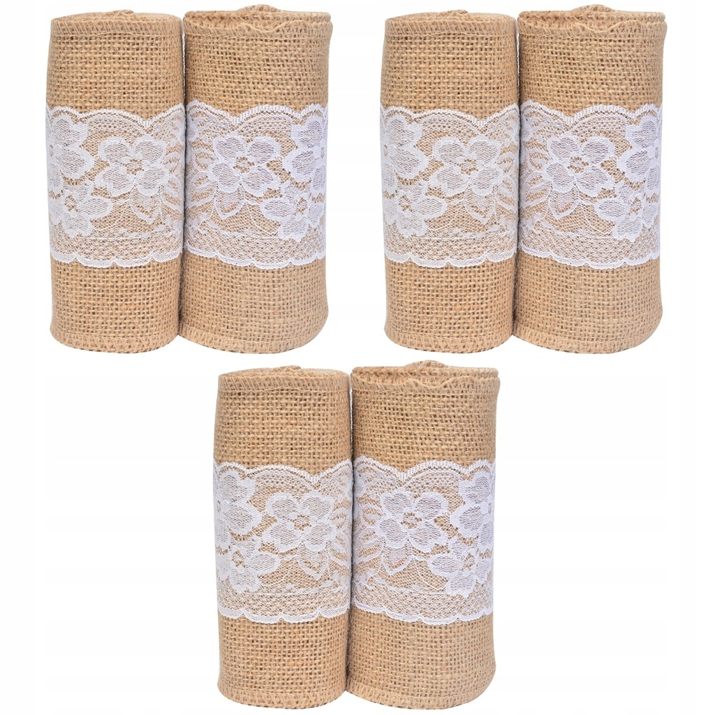 6 sztuk Juta krzesło skrzydła Diy juta rolka - 12887451008 - oficjalne ...