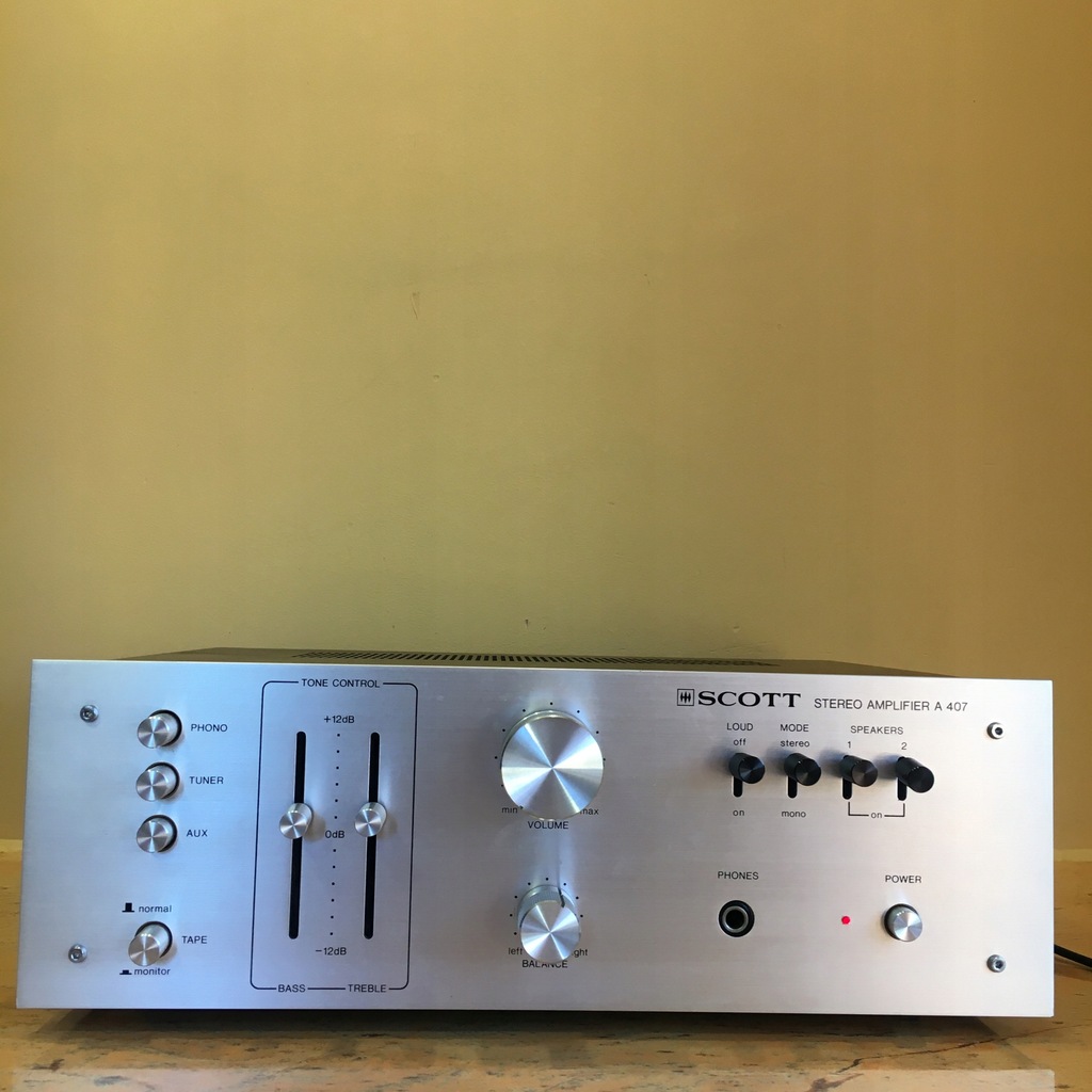 Wzmacniacz SCOTT A 407 - 15522228267 - oficjalne archiwum Allegro