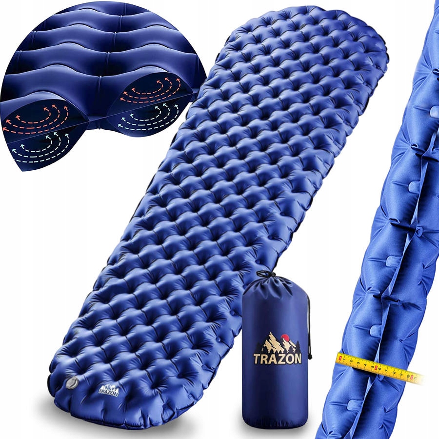TRAZON Materac Trekkingowy Turystyczny Mata 200x60 - 13742109021 ...