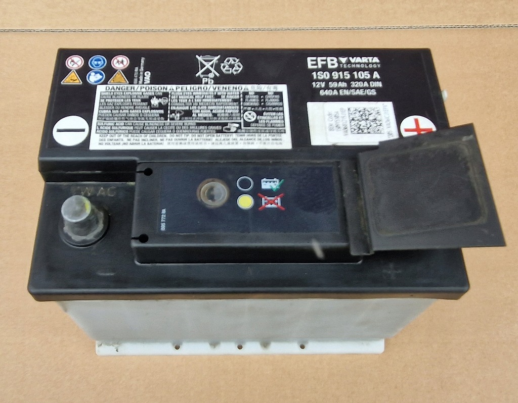 AKUMULATOR VW 1S0915105A 12V 59AH 320A 640A IDEAŁ - 14944835725 ...