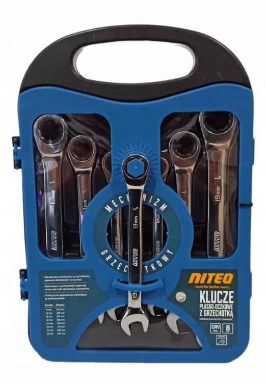 ZESTAW KLUCZY PŁASKO-OCZKOWYCH Z GRZECHOTKĄ NITEO - 12598508676 - oficjalne archiwum Allegro