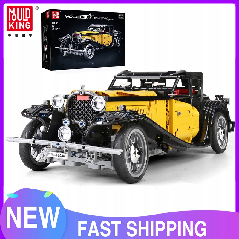 Mould King Technic Bugatti 50T Vintage Cars Sets - 15635683757 ...
