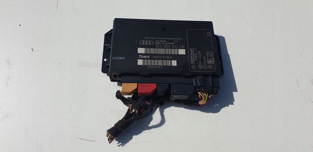 Audi A4 B7 Moduł Komfortu sterownik 8E0959433CN - 13738553428 ...