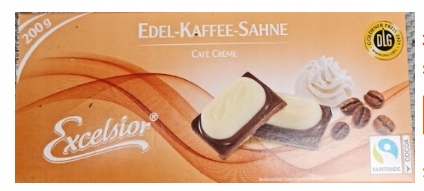 Excelsior Edel Cafe Creme Czekolada Kawowa 200g DE - 14135894089 ...