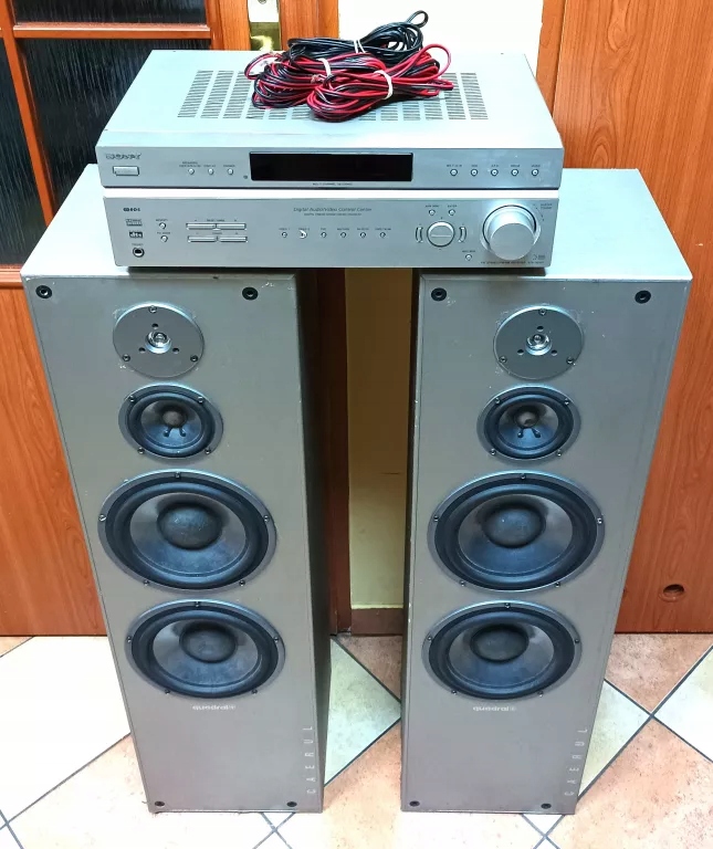 KOLUMNY QUADRAL QLX 205+ AMPLITUNER SONY STR-DE497 - 15686925517 - oficjalne archiwum Allegro