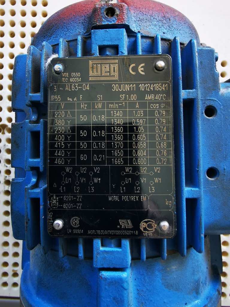 Купить Мотор-редуктор WEG AL63 04 KC 40 0,18 кВт: отзывы, фото и ...