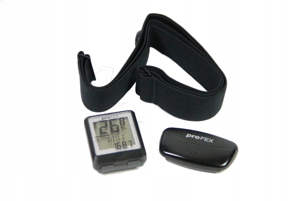 LICZNIK ROWEROWY PROFEX BEZPRZEWODOWY Z TĘTNEM - 8266088216 - oficjalne archiwum Allegro