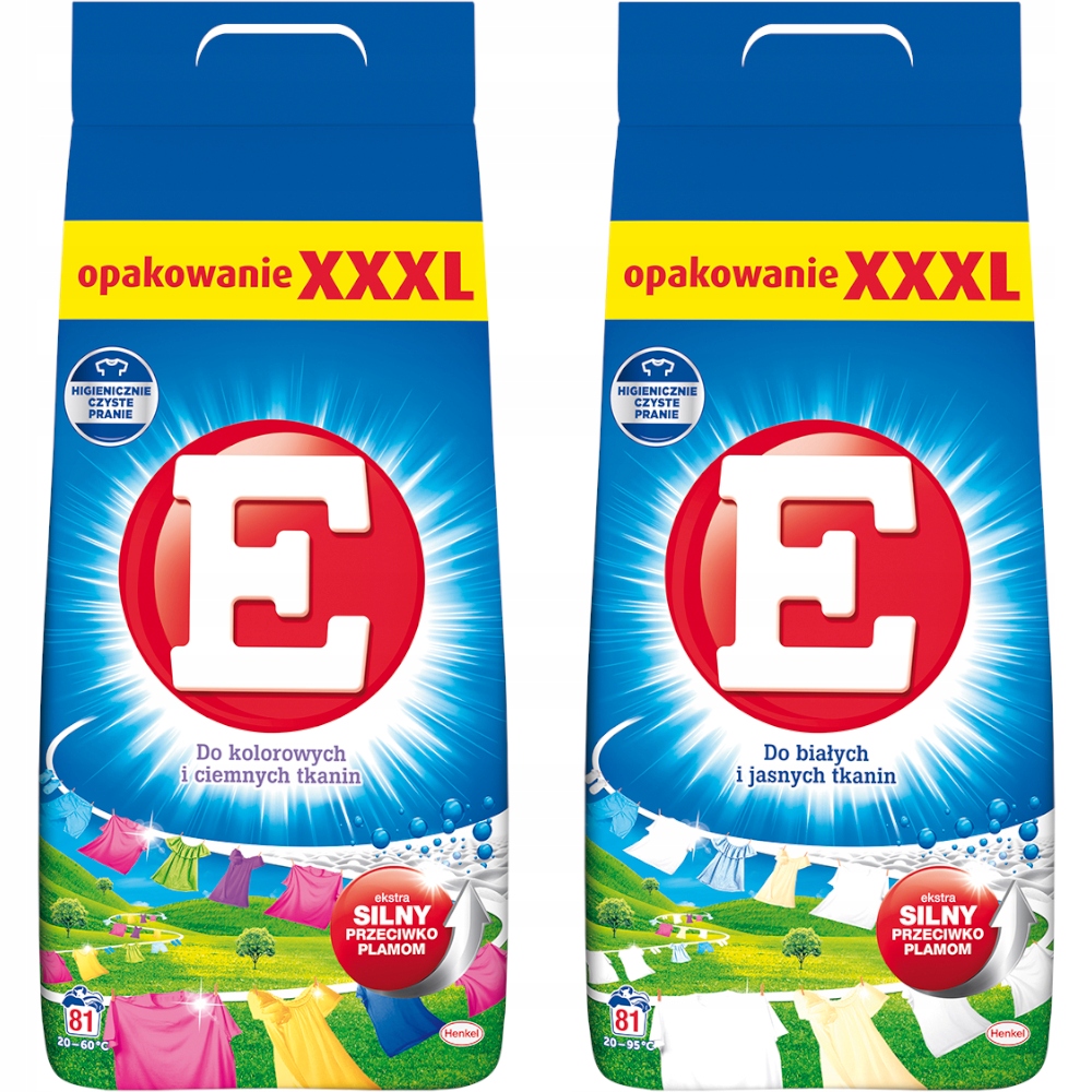 E Proszek do prania białego i kolorów 2x 5,265kg - 11712968547 ...