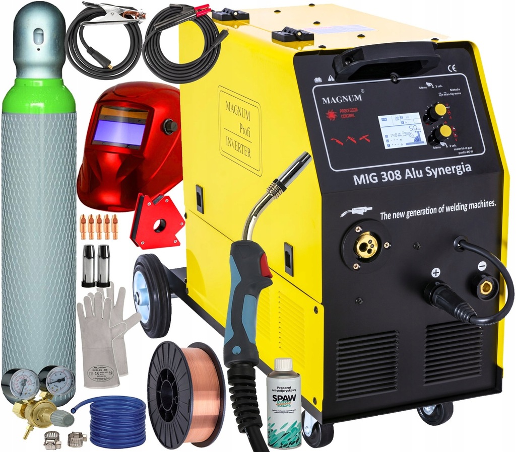 Spawarka MIGOMAT MIG MAG TIG MMA 300A SYNERGIA ALU - 11106653843 - oficjalne archiwum Allegro