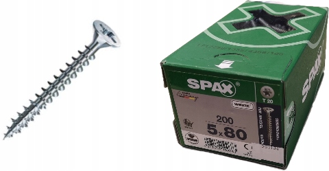 Wkręty Spax 5x80 T20 uniwersalne 200 szt stożek - 9324573637 ...