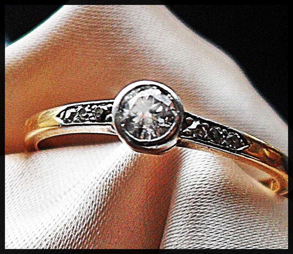 ANTYK XIX BRYLANTY,BRYLANT ZLOTO,585 14k PUNCA AUSTRO WEGRY ...