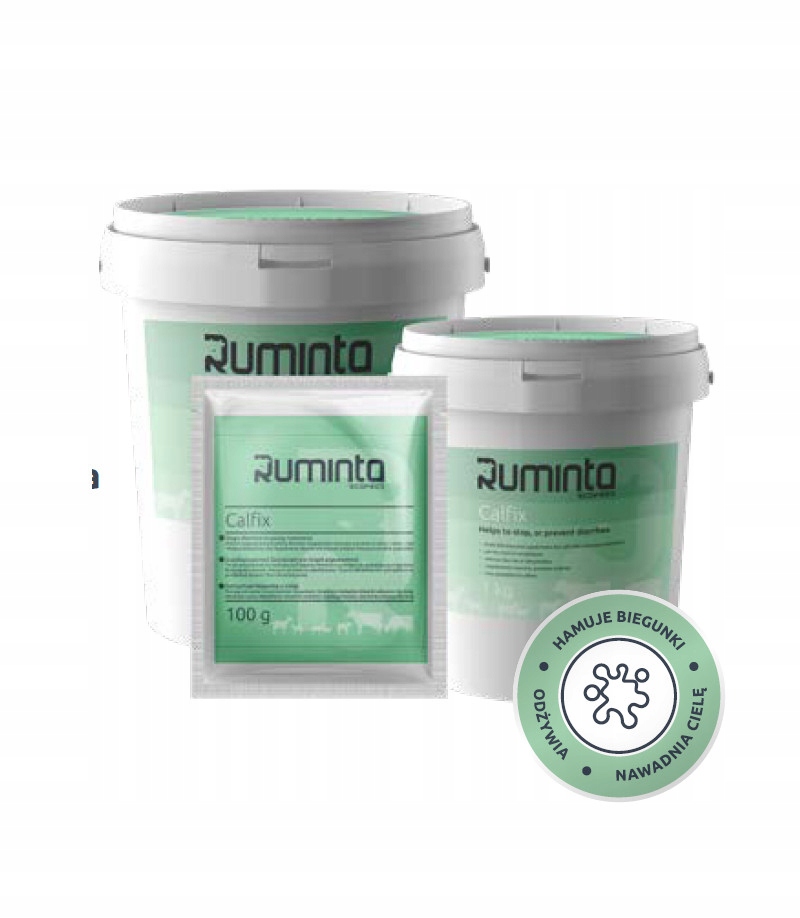 Ruminta Ecofeed Calfix na biegunkę dla cieląt 1 kg - 12975527269 ...
