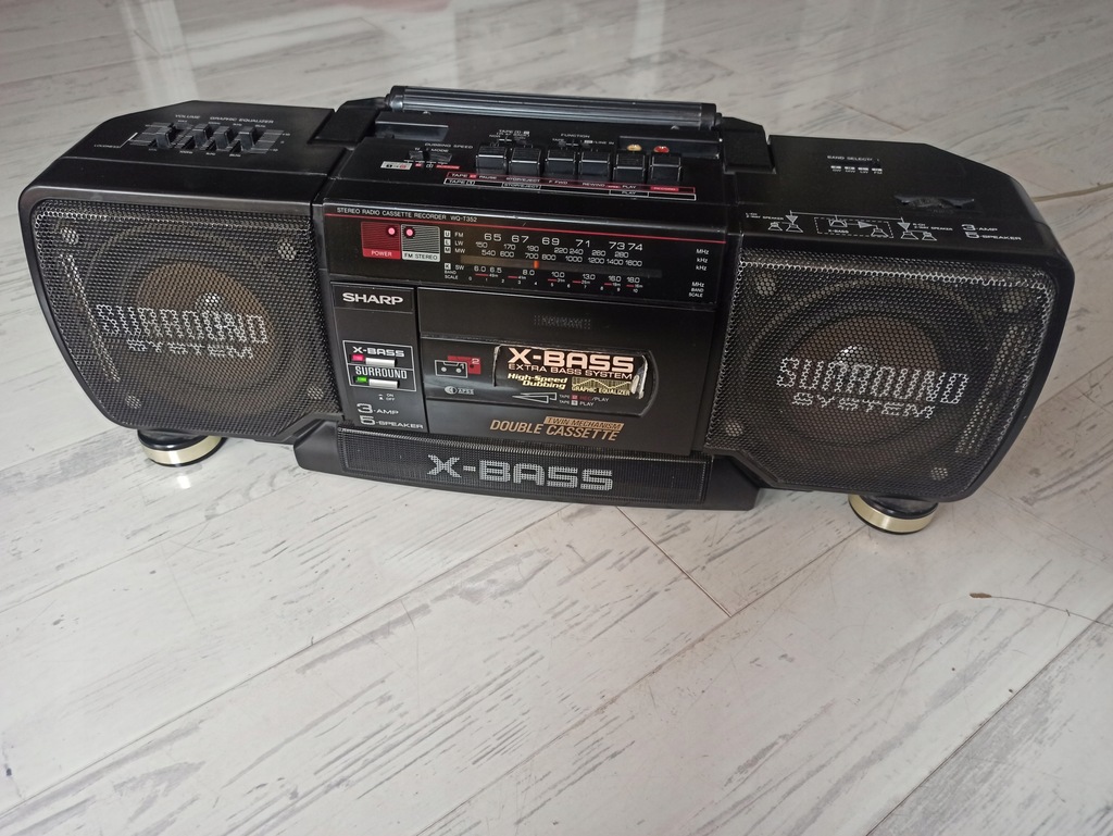 Radiomagnetofon SHARP WQ-T352 Japoński Boombox - 11188586281 - oficjalne archiwum Allegro