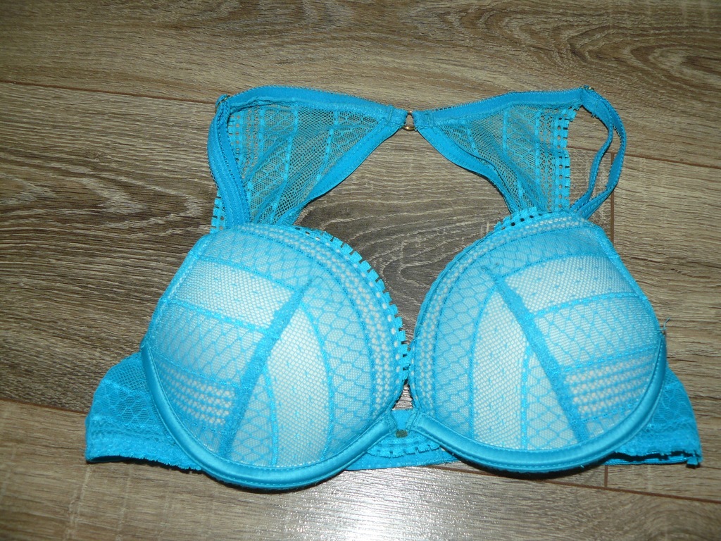 SECRET P. __ GRUBY PUSH-UP, turkusowy ___ 70A nowy - 12342008128 ...