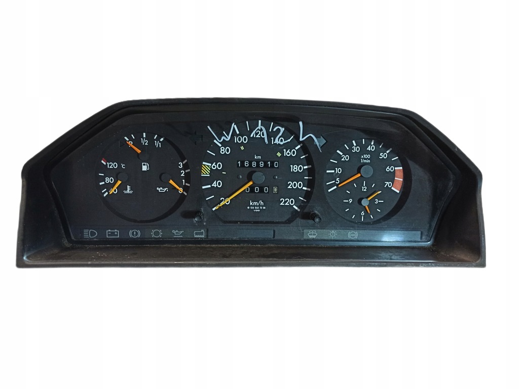 MERCEDES W124 E200 LICZNIK ZEGARY 1245434524 - 12222935878 - oficjalne ...