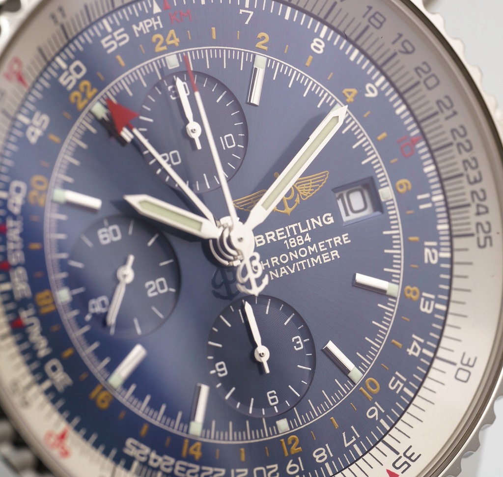 BREITLING Navitimer World GMT 46 mm A24322 Blue - 16417414110 ...
