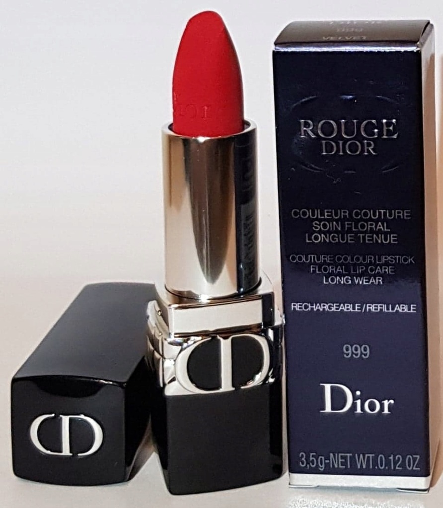 Dior Rouge Dior 999 Velvet szminka3,5g - 12613462198 - oficjalne archiwum Allegro