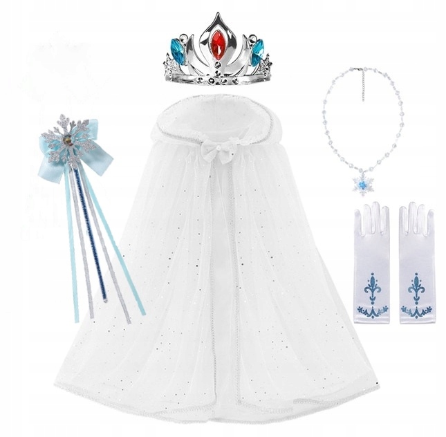 STRÓJ KSIĘŻNICZKA ELZA ANNA AURORA PELERYNA ZESTAW - 14209220089 ...