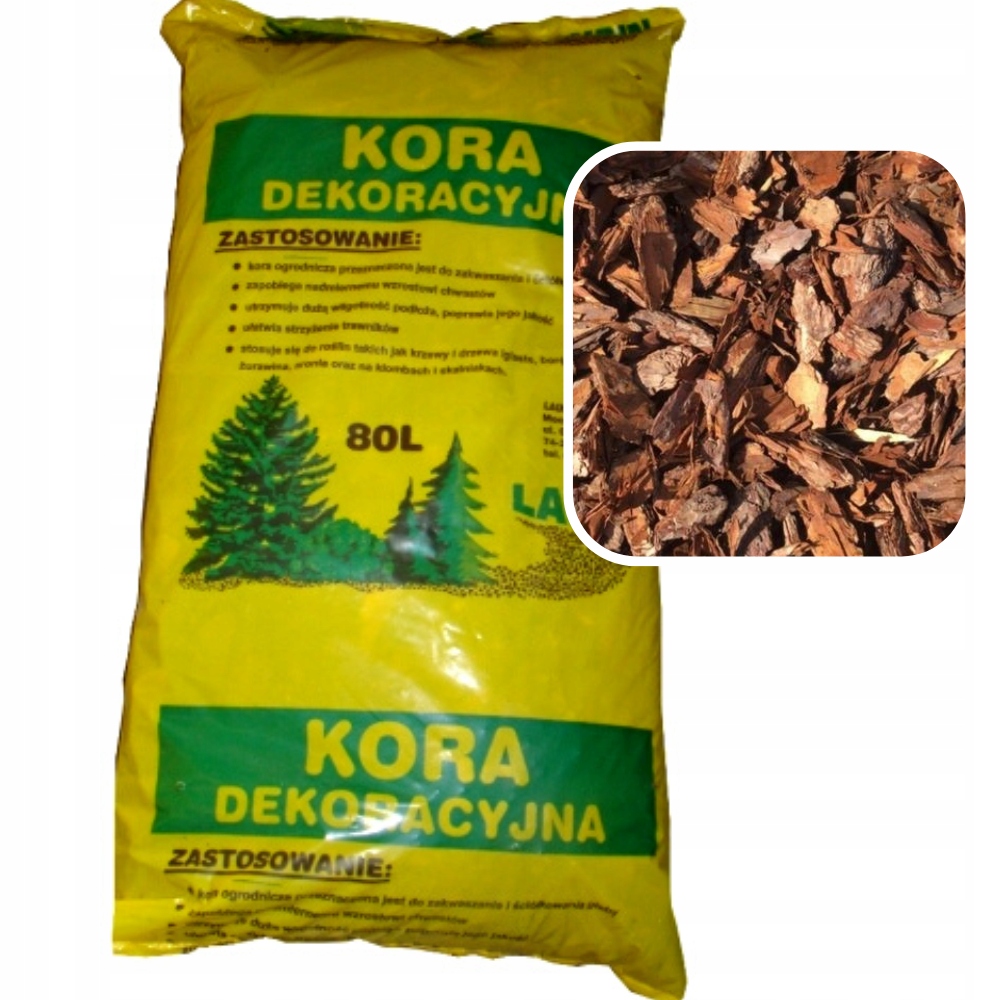 KORA SOSNOWA DEKORACYJNA OGRODOWA WORKOWANA 80L - 13129569634 ... KORA SOSNOWA DEKORACYJNA OGRODOWA WORKOWANA 80L - 13129569634 ...