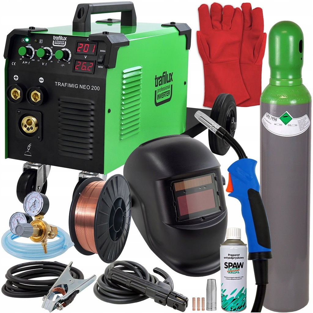 SPAWARKA INWERTEROWA TRAFILUX 200A MIG MAG MMA - 12882911944 - oficjalne archiwum Allegro