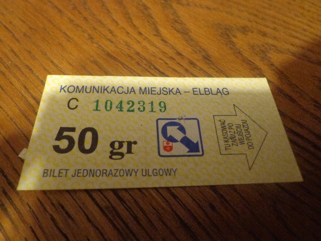 Bilet komunikacja miejska lata 80-90 Elbląg - 14910514776 - oficjalne archiwum Allegro