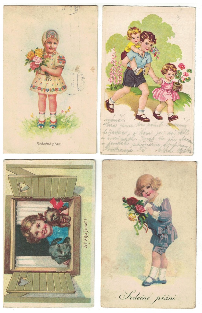 DA01-Życz.Urodz.-Dzieci1930-40 - 14570361104 - oficjalne archiwum Allegro