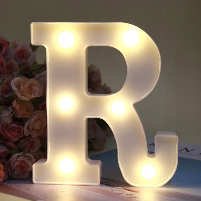 Ozdobne litery litera alfabetu LED Lights Luminous - 13059178022 ...