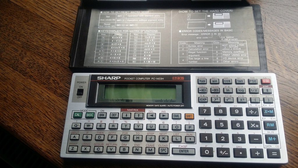 Sharp Pocket Computer SHARP PC-1403H ideał Vintage - 10631015332 ...