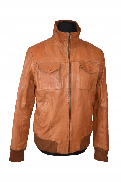 SELECTED VINTAGE SKÓRA KURTKA MĘSKA L JAK NOWA - 12140073147 ...
