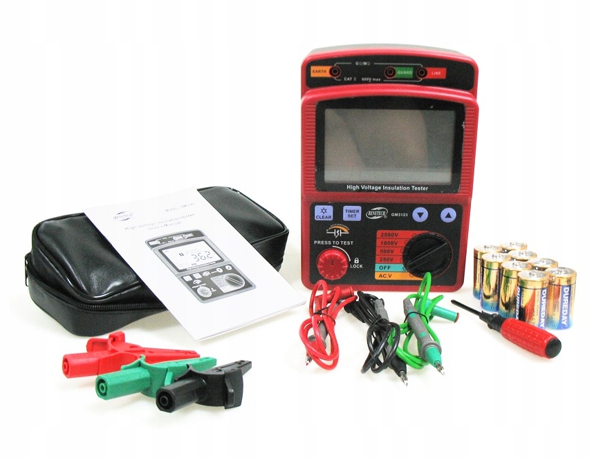 MIERNIK REZYSTANCJI IZOLACJI TESTER 100G BENETECH - 12259621549 ...