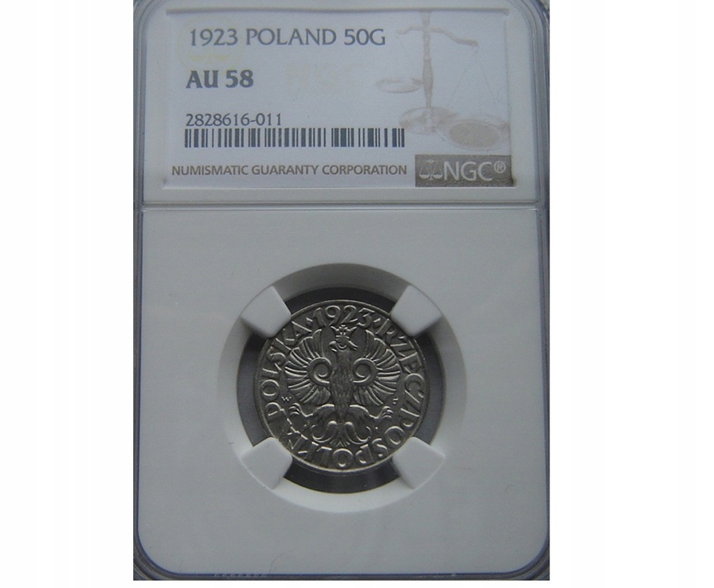 50 GROSZY 1923 NGC AU 58 *JG* - 8948272662 - oficjalne archiwum Allegro