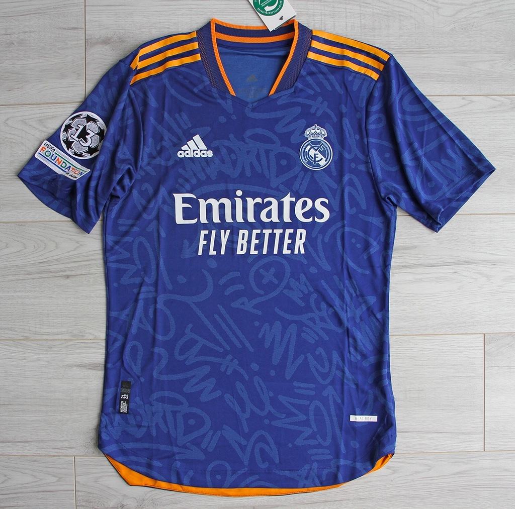 REAL MADRYT Away 21/22 meczówka #20 VINI JR., S - 11438820299 - oficjalne archiwum Allegro