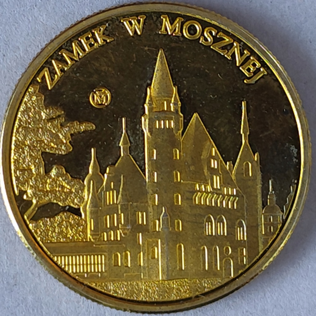 MONETA - ZAMEK W MOSZNEJ - MOSZNA- MOSCHEN DAS SCHLOSS - ZŁOTA POLSKA ...