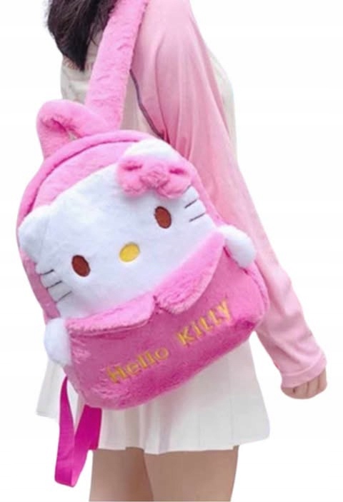 Plecak pluszowy Hello Kitty 36x37 cm – puszysty, mięciutki, idealny ...