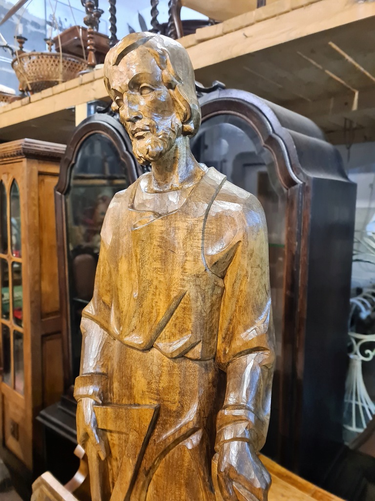 Stara Piękna Rzeźba św. Józef wysoka Drewno - 13045601474 - oficjalne ...