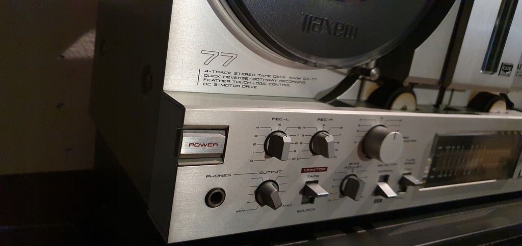 Magnetofon szpulowy AKAI GX-77 + manual - 11809735471 - oficjalne archiwum Allegro