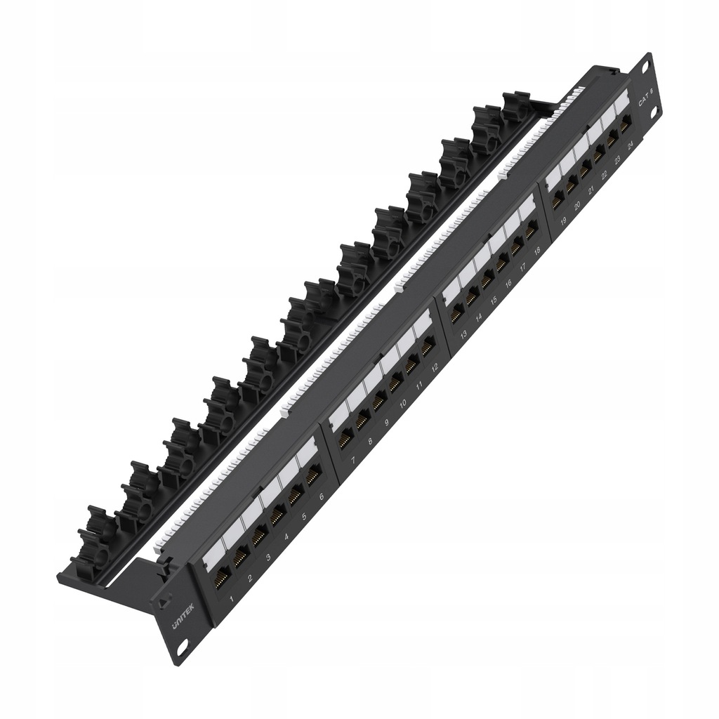 UNITEK PATCH PANEL 24 PORTY RJ-45 CAT 6 UTP CZA - 15475652508 ...