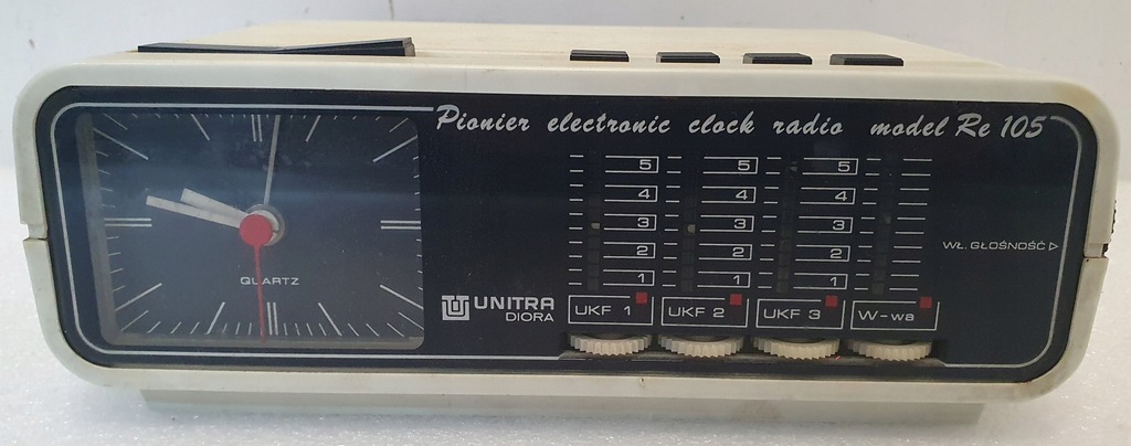 Radio Radiobudzik UNITRA DIORA PIONIER RE105 - 11614112377 - oficjalne ...