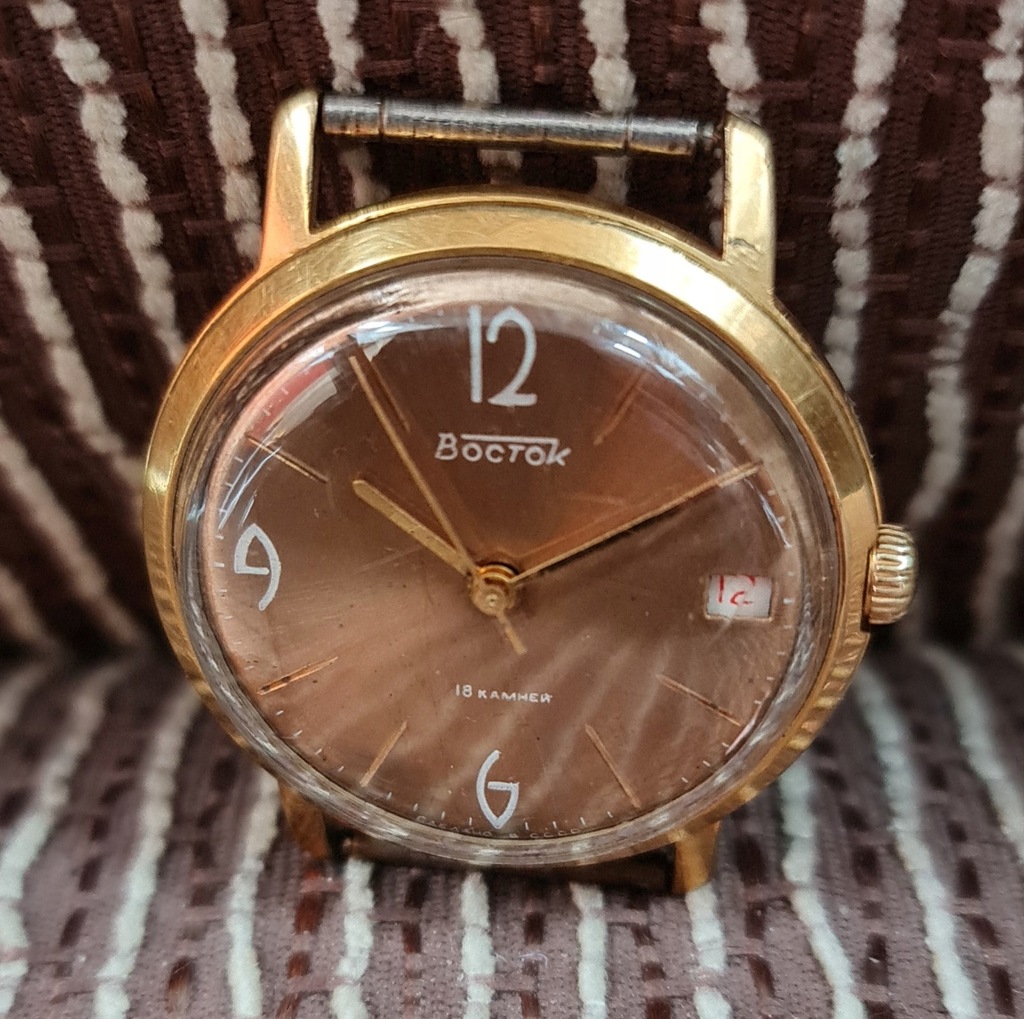 Wostok Boctok zegarek mechaniczny pozłacany męski - 12762445740 - oficjalne archiwum Allegro