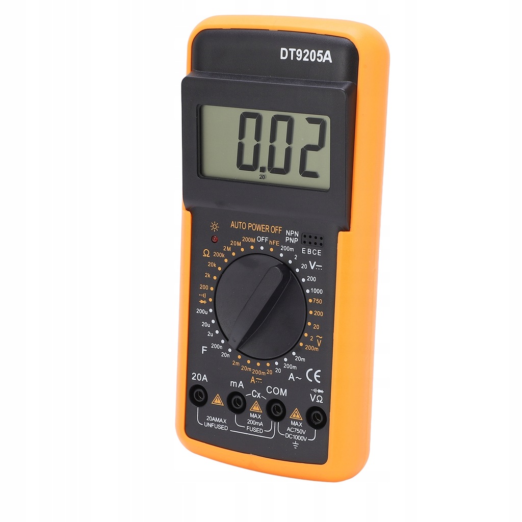 DT9205A Multimetr cyfrowy uniwersalny miernik - 13010368870 - oficjalne archiwum Allegro