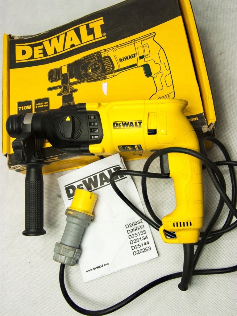 DEWALT MOCNA MŁOTOWIERTARKA 710W D25033 SDS+ 2J - 8741316680 ...