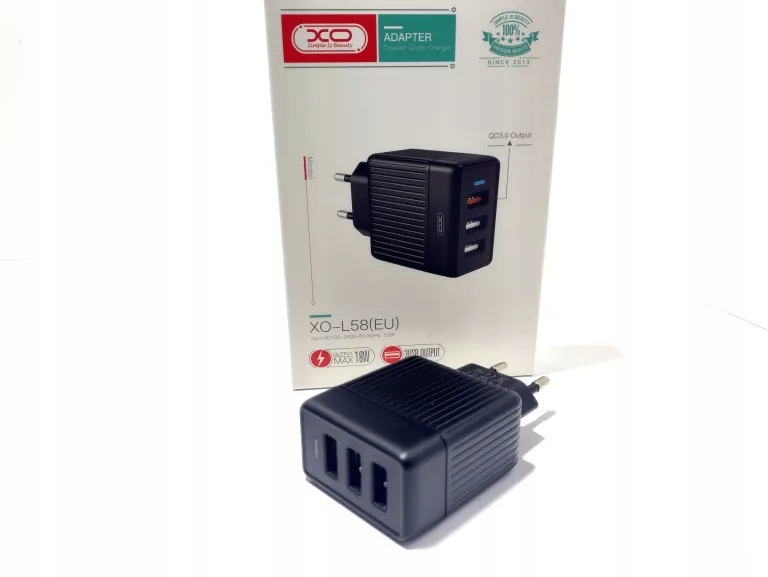 ADAPTER ŁADOWARKA 18W 3 USB XO-L58(EU) - 12495630003 - oficjalne archiwum Allegro