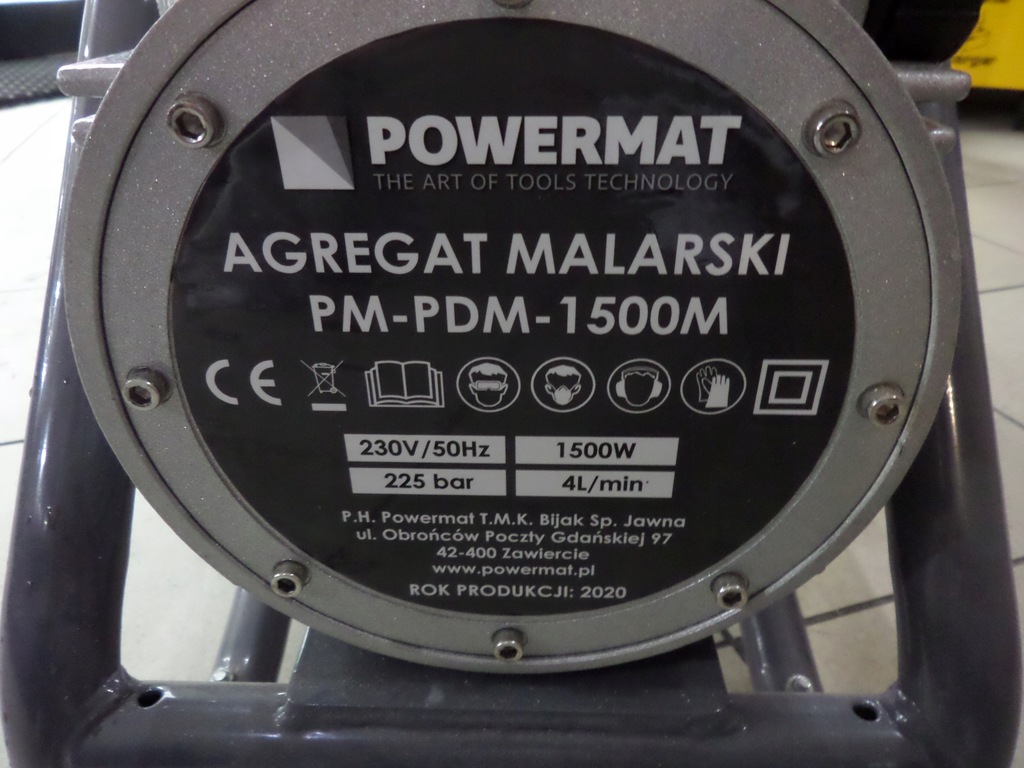 Agregat Malarski POWERMAT 1500W - 11590330234 - oficjalne archiwum Allegro